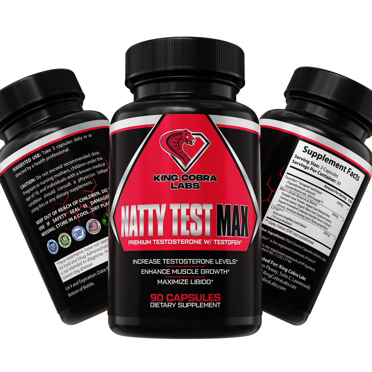 NATURAL TESTOSTERONE MAX – King Cobra Labs